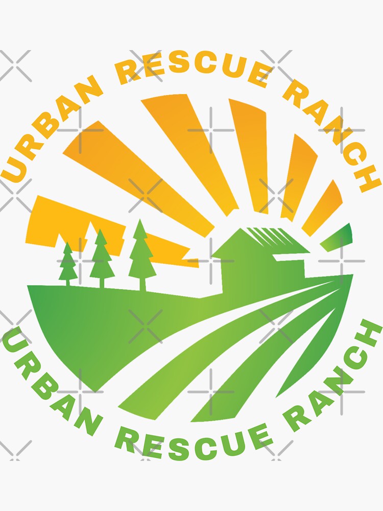 "urban rescue ranch" Sticker for Sale by KHAFiT | Redbubble