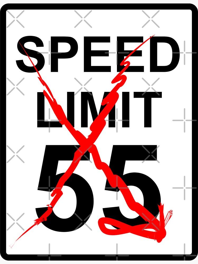 "No Speed Limit" Sticker for Sale by Yeaha | Redbubble