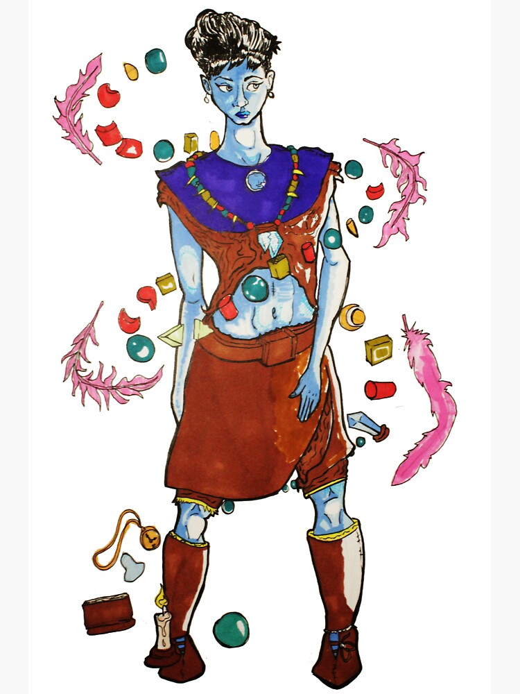 "Devra (The Blue woman)" Sticker for Sale by JustOneDay79 | Redbubble