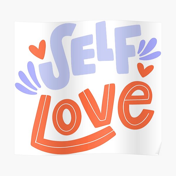 Póster «Diseño de letras de amor propio | Amor propio | Cotizaciones de ...