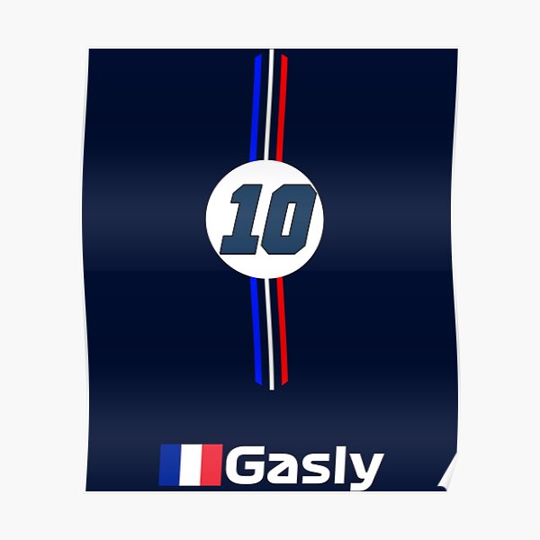 "Pierre Gasly 10 " Poster for Sale by Becky-CA | Redbubble
