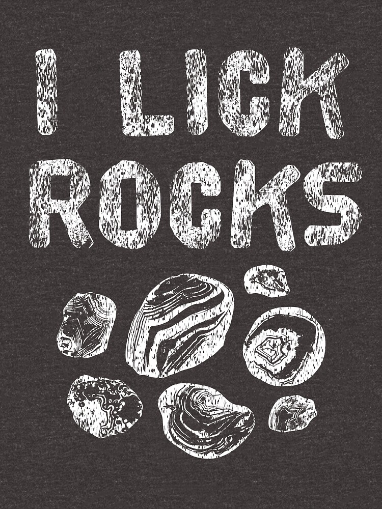 "I Lick Rocks Agate Collector Vintage Look T-Shirt" T-shirt for Sale by ...