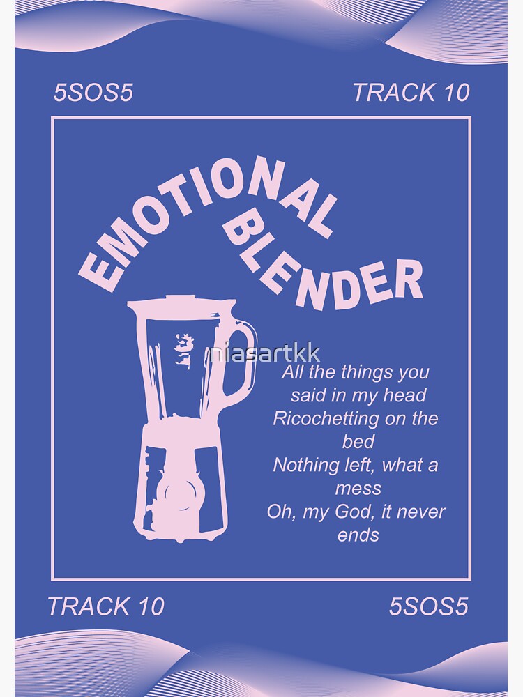 ""Blender" poster design" Sticker for Sale by niasartkk | Redbubble