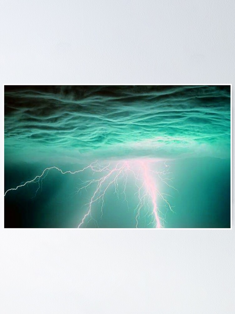 "Thunder and lightning" Poster for Sale by Gagilix | Redbubble