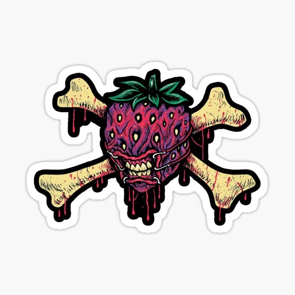 "cross bones evil berry" Sticker for Sale by Vored1970 | Redbubble