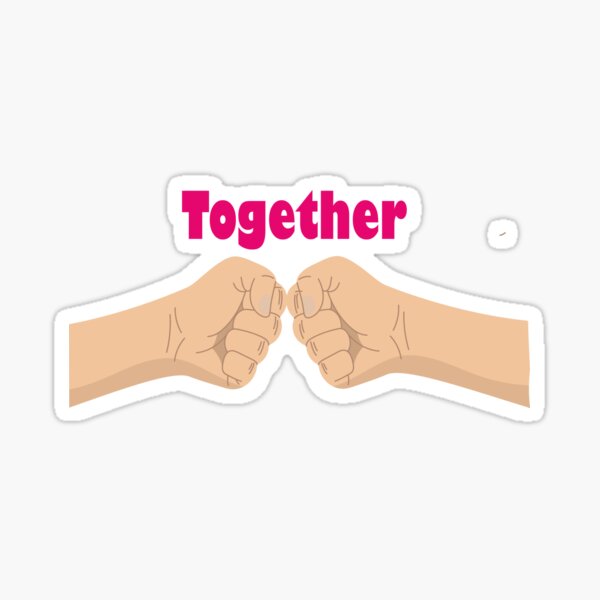 "Together art" Sticker for Sale by SLfirefly | Redbubble