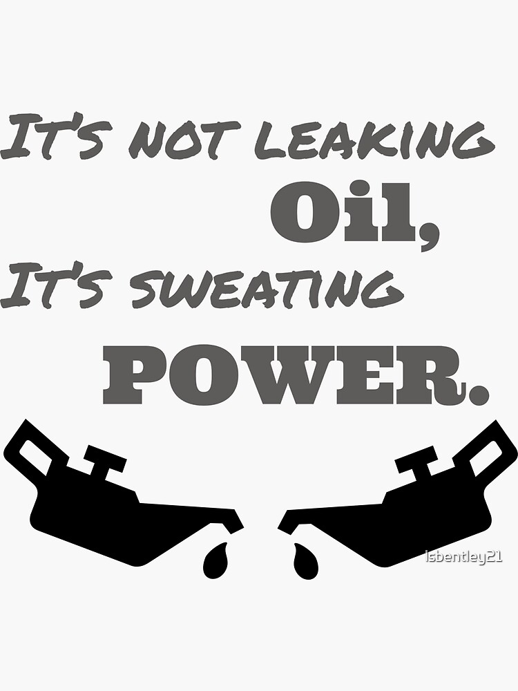 "Sweating power" Sticker for Sale by lsbentley21 | Redbubble