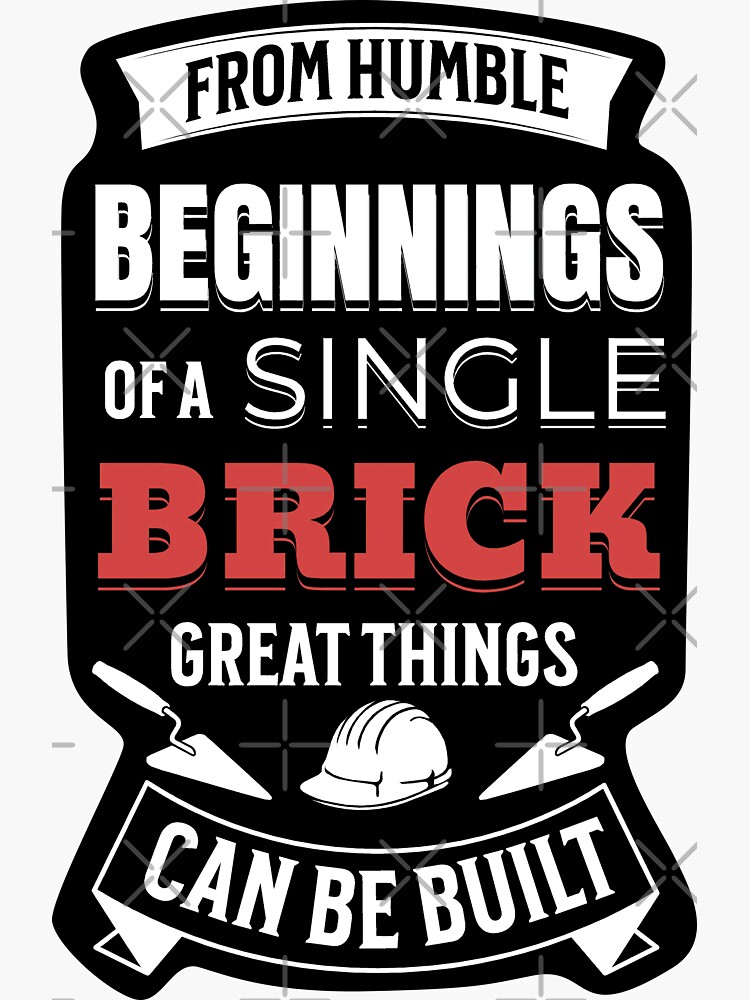 "Blue Collar Bricklayer Saying" Sticker for Sale by fiskooriginal ...