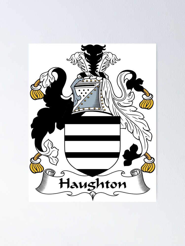 "Haughton or Houghton" Poster for Sale by HaroldHeraldry | Redbubble