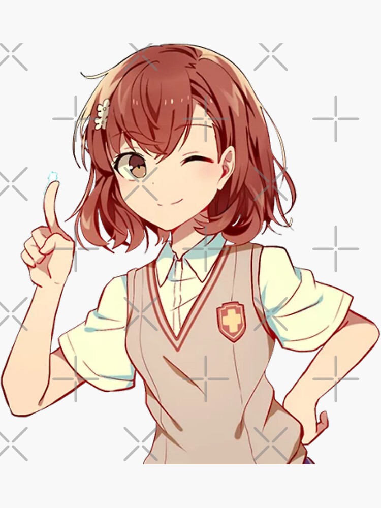"Misaka mikoto kawaii" Sticker for Sale by Akuma-san | Redbubble