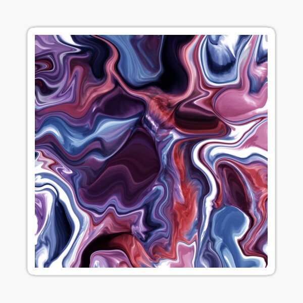 "Blue, Purple, Pink and Mauve Swirls" Sticker for Sale by l8deblu ...