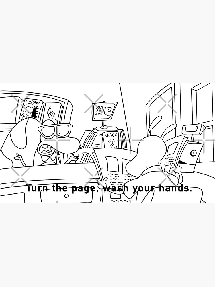 "Rockos Modern Life Coloring Book Page" Poster for Sale by AlienPharaoh ...