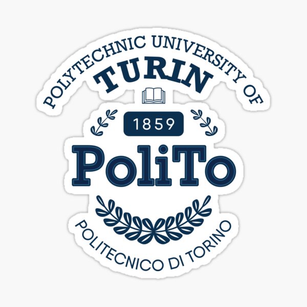 "Polytechnic University of Turin (PoliTo)" Sticker for Sale by artadon ...