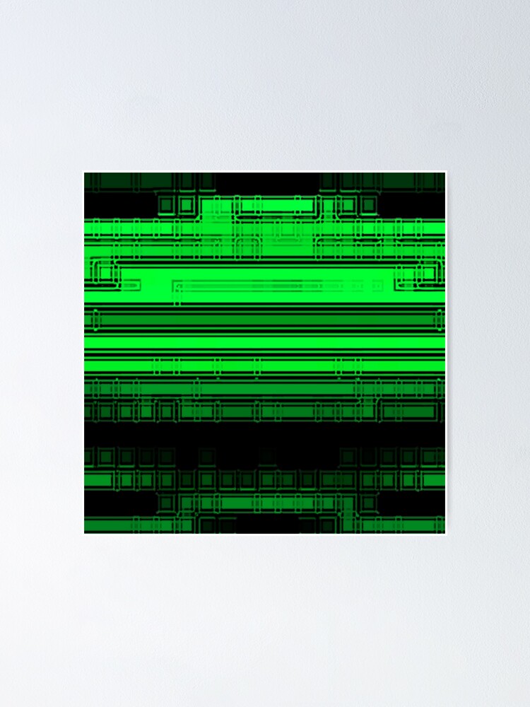 "THE GREEN ZONE MATRIX INSPIRED ARTWORK BY OZCUSHIONSTOO" Poster by ...