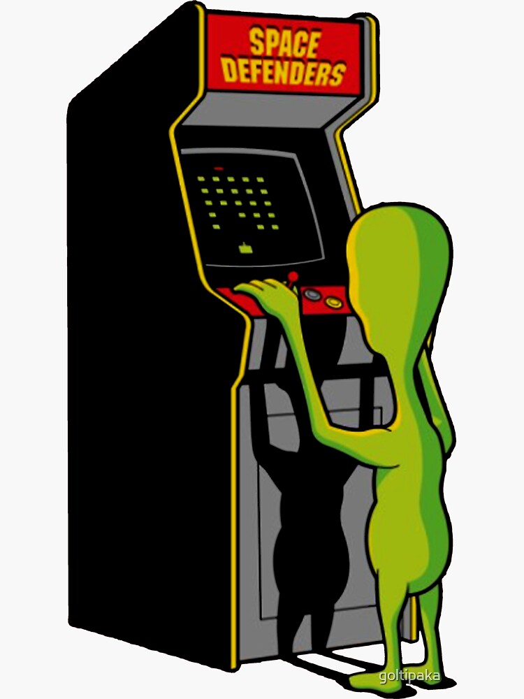 "Space Defenders " Sticker for Sale by goltipaka | Redbubble