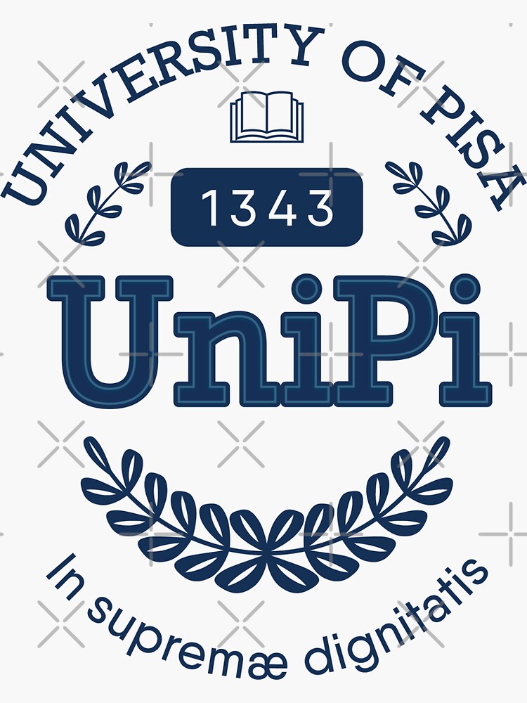 "University of Pisa (UniPi)" Sticker for Sale by artadon | Redbubble