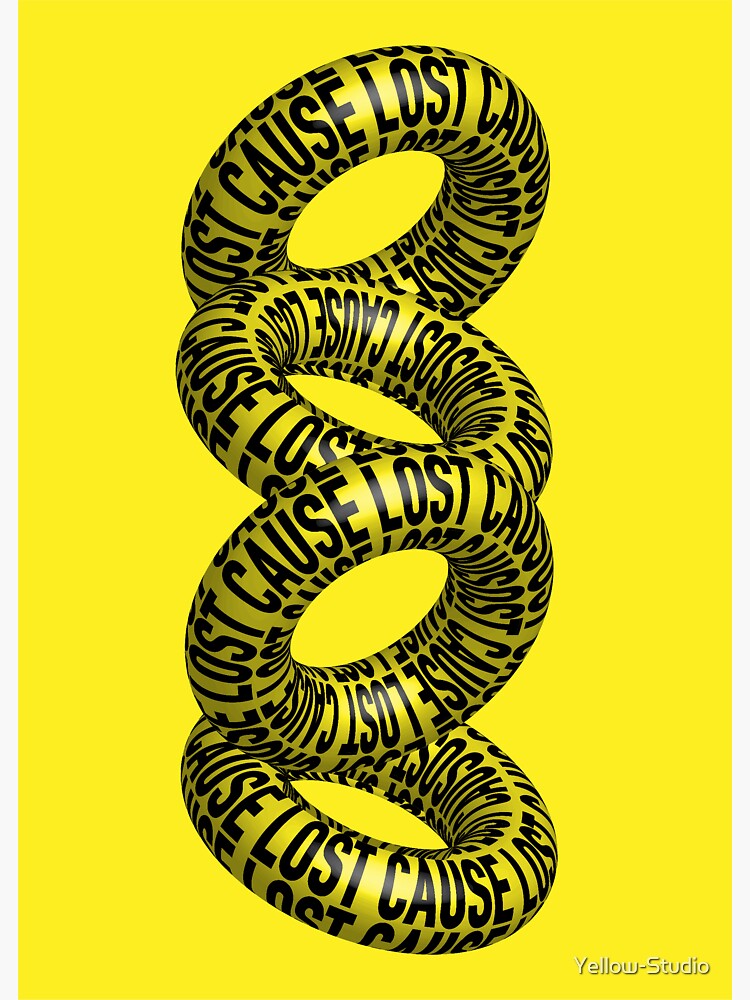 "Lost Cause" Sticker for Sale by Yellow-Studio | Redbubble