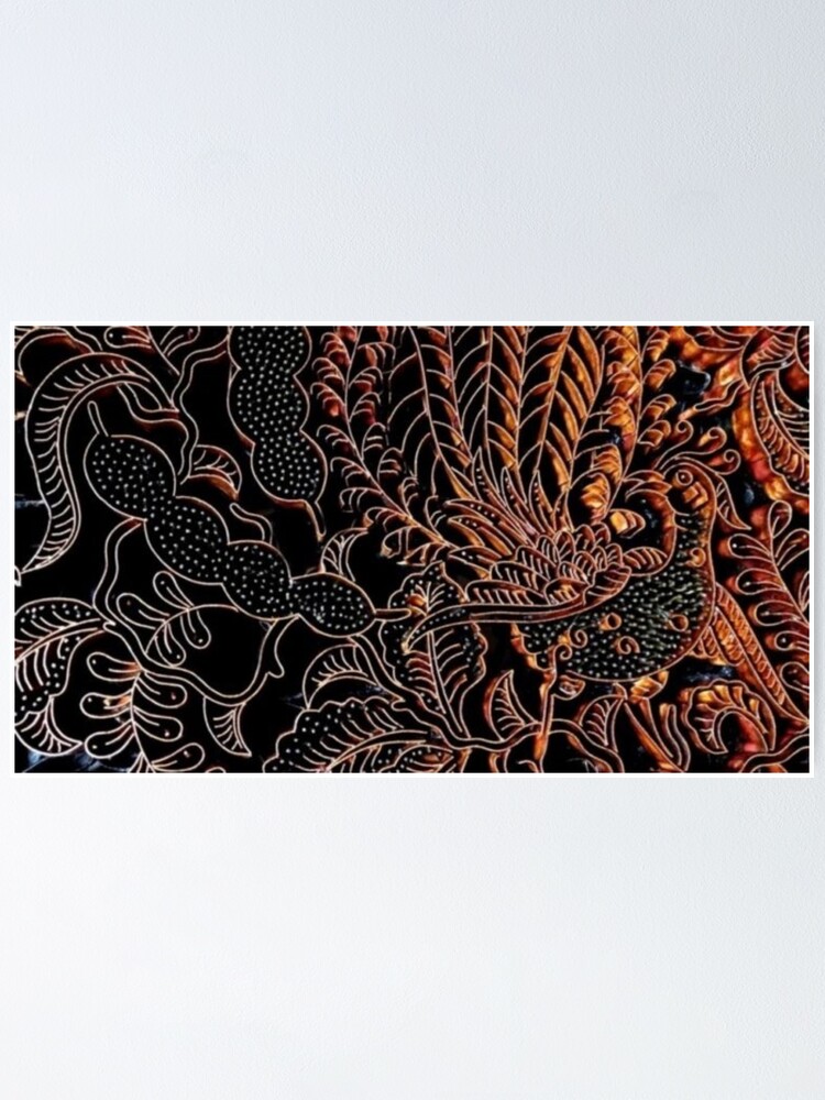 "batik java , motif burung cendrawasi " Poster for Sale by diejawa ...