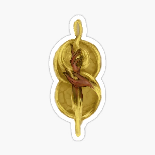 "shifting symbol yellow - dark" Sticker for Sale by Rosieisdying ...