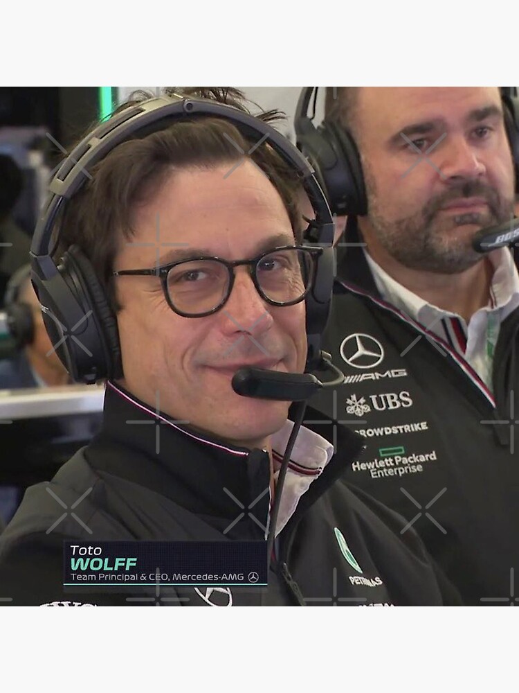 "Happy Toto Wolff at the British GP - F1 2022" Poster for Sale by F1RB ...