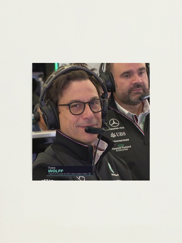 "Happy Toto Wolff at the British GP - F1 2022" Photographic Print for ...