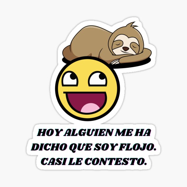 "What laziness!" Sticker for Sale by OmyWomi | Redbubble