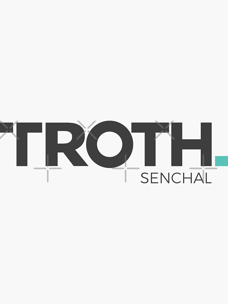 "TROTH Senchal" Sticker for Sale by Square-Jane | Redbubble