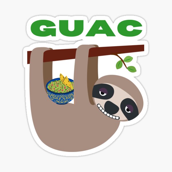 "Eating Guac" Sticker for Sale by americancheez | Redbubble