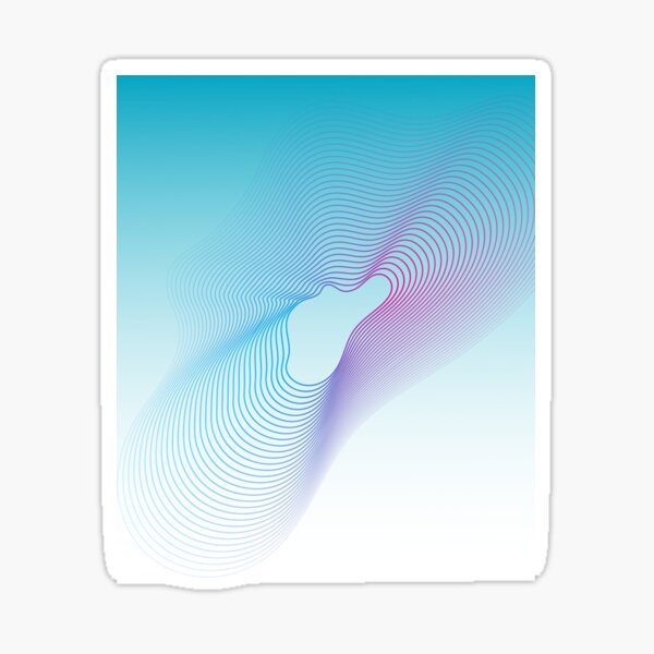 "Aqua Blue Gradient" Sticker for Sale by besuryex3m | Redbubble