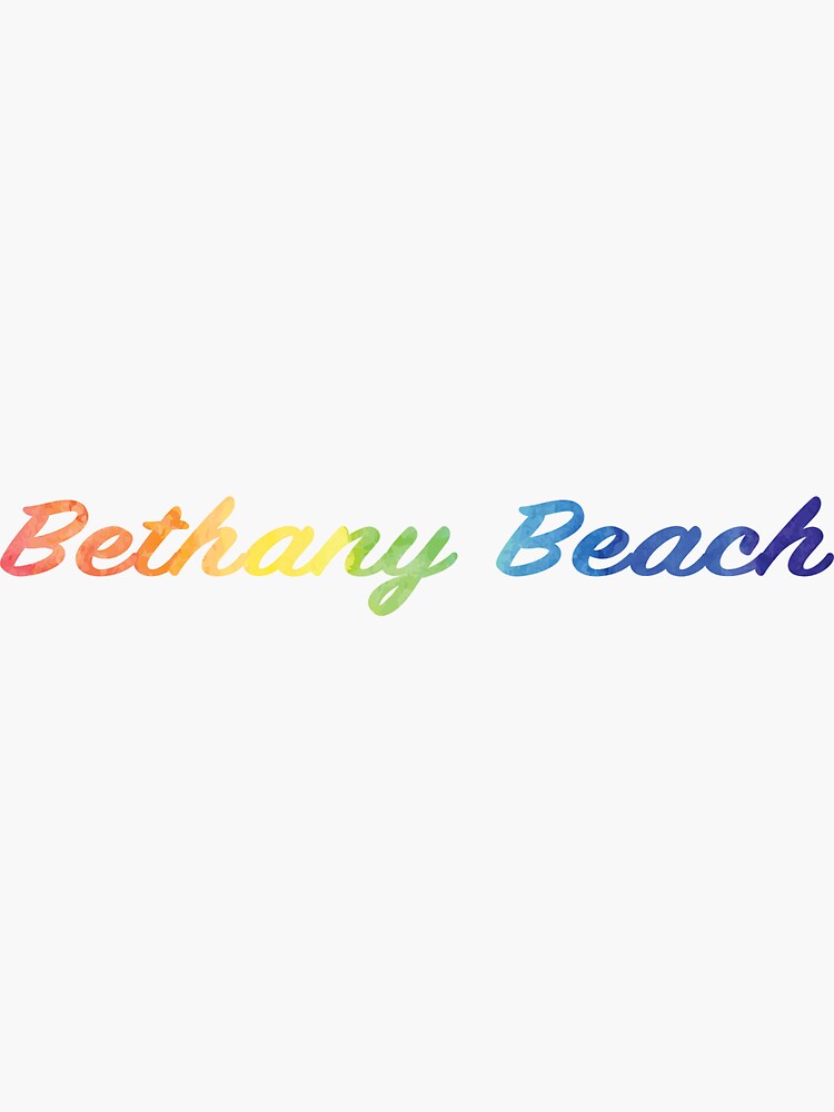 "Bethany Beach" Sticker by enpdesigns | Redbubble