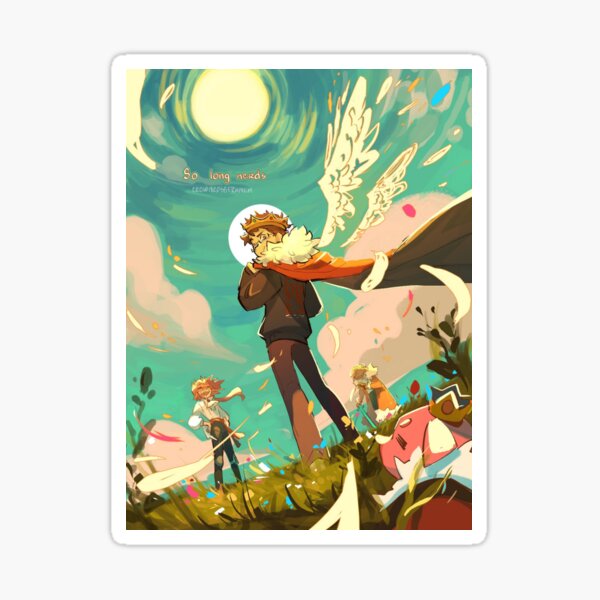 "Technoblade" Sticker for Sale by Sikiyaart | Redbubble