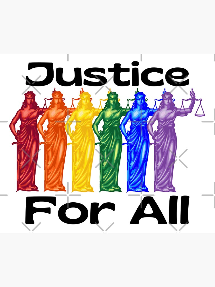 "Justice For All" Sticker for Sale by unhingedheather | Redbubble