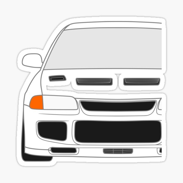 "Mitsubishi Lancer EVO III EVO 3 colored" Sticker for Sale by ...