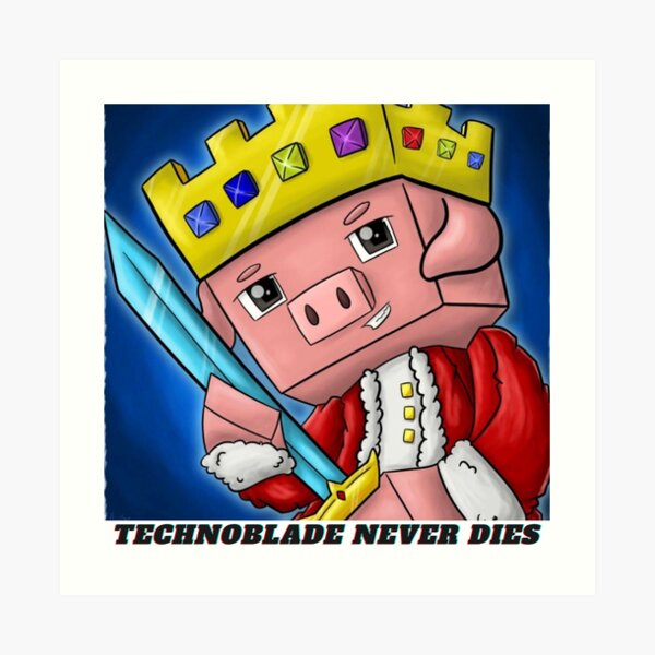 "TechnoBlade Classic T-Shirt (TechnoBlade Never Dies)" Art Print for ...