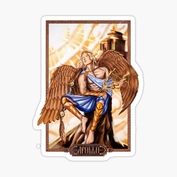 "Apollo - Greek Mythology" Sticker for Sale by idrawstudio | Redbubble