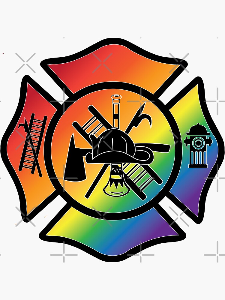 "Pride Maltese Cross" Sticker for Sale by NorthOcean | Redbubble