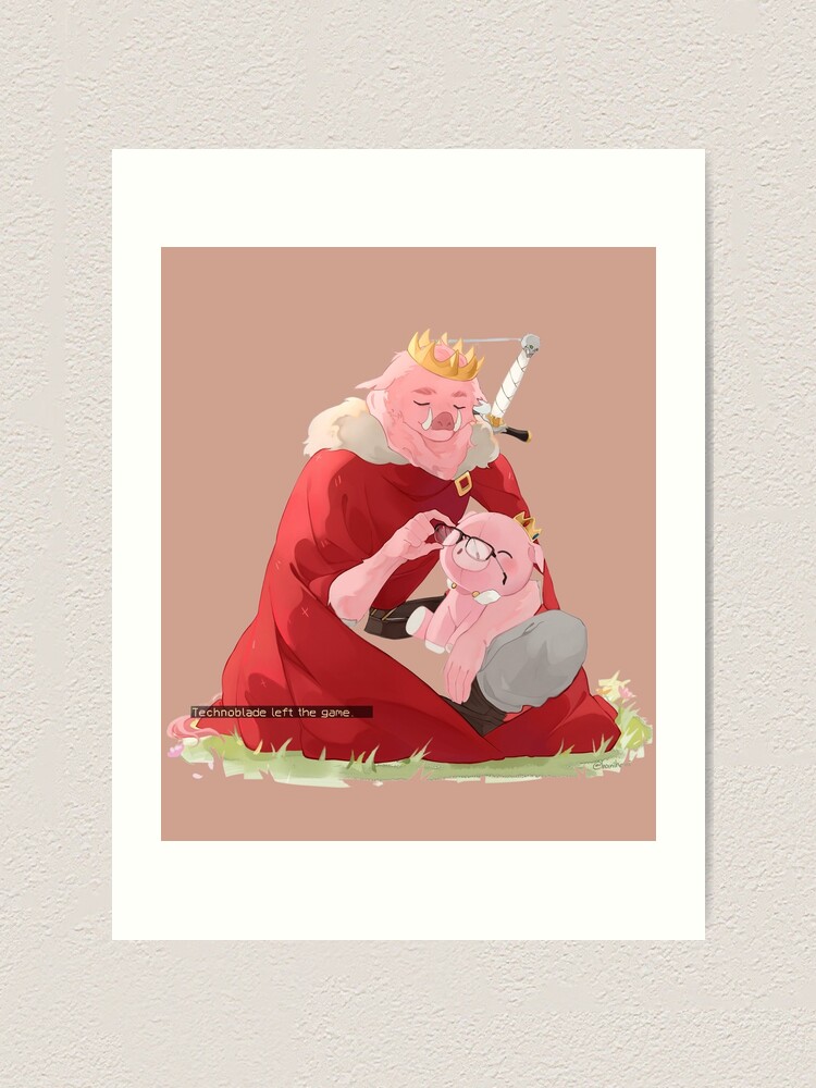 "Technoblade" Art Print for Sale by Sikiyaart | Redbubble