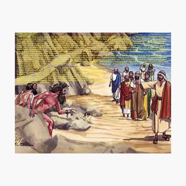"Jesus Heals Gadarenes Man Art" Photographic Print for Sale by ...