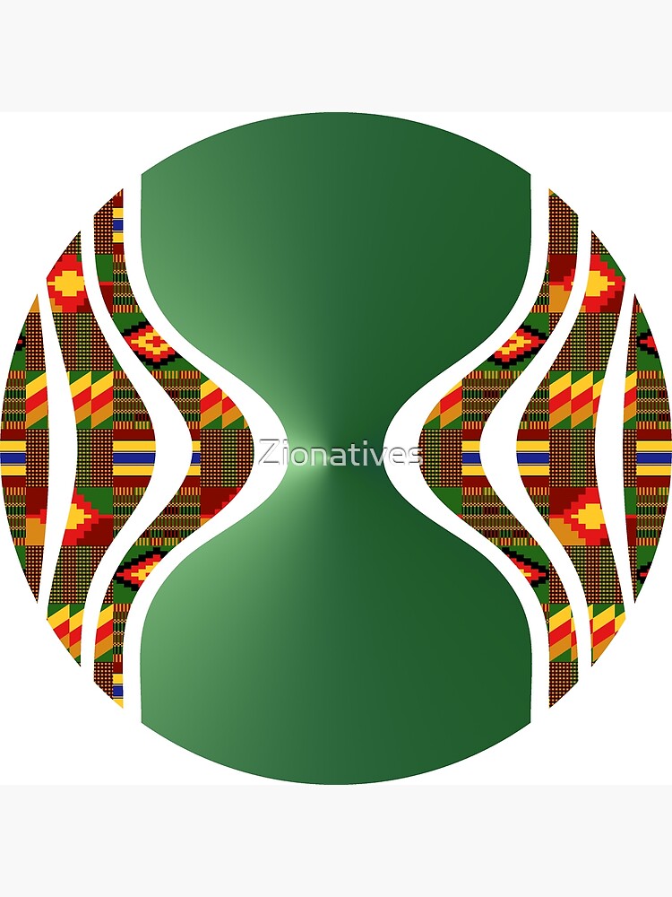 "Kente Green emblem" Poster for Sale by Zionatives | Redbubble