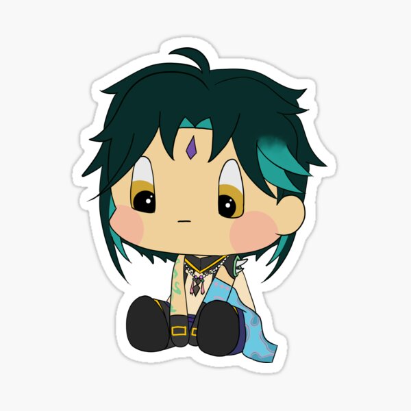 "Cute chibi Xiao " Sticker for Sale by 3103lotte | Redbubble