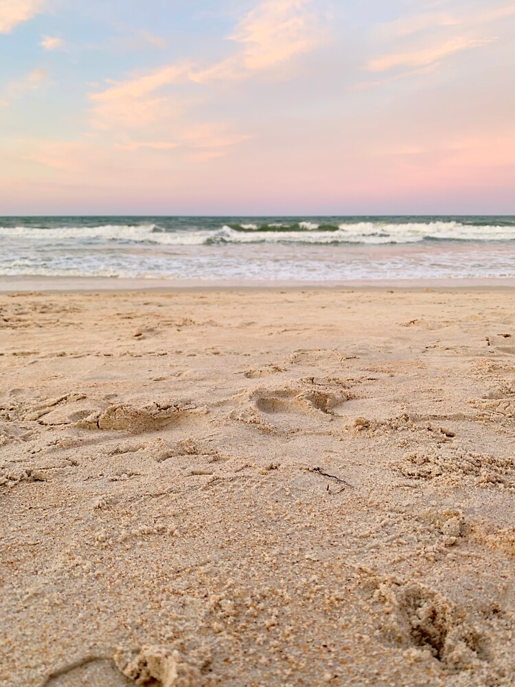 "Colorful Sandy Beach at Sunset" Sticker for Sale by gsv-photography ...