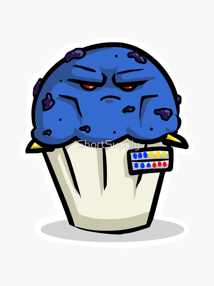 "Blueberry Muffin" Sticker for Sale by ShortSupply | Redbubble