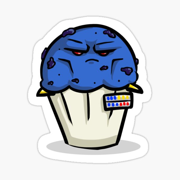 "Blueberry Muffin" Sticker for Sale by ShortSupply | Redbubble