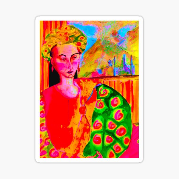 "Turban Tania" Sticker for Sale by Nickdavisinghe | Redbubble