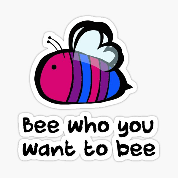 "Bi Pride Bee" Sticker by hinklepup | Redbubble