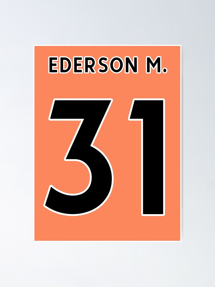 "Ederson 22/23 Man City Home Goalkeeper Jersey" Poster for Sale by ...