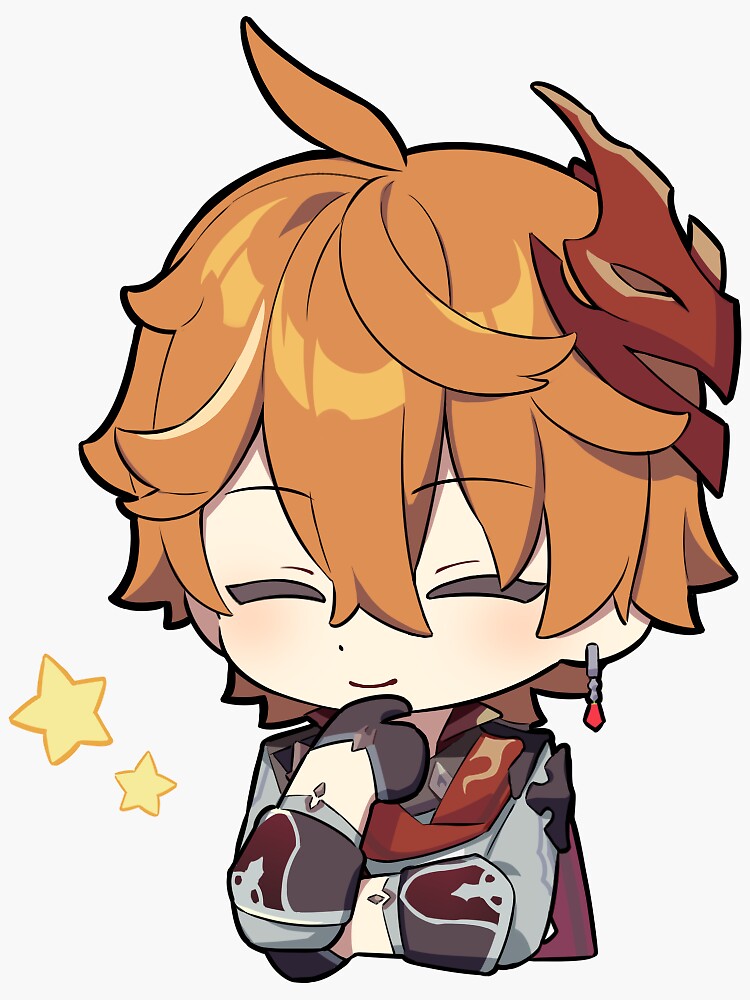 "Tartaglia - genshin impact" Sticker for Sale by loadingxyz | Redbubble