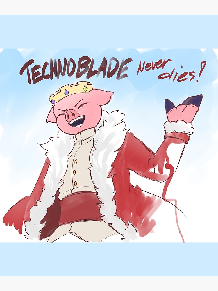 "Technoblade" Art Print for Sale by Sikiyaart | Redbubble