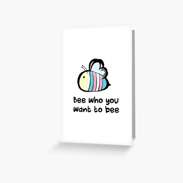 "Trans Pride Bee" Greeting Card for Sale by hinklepup | Redbubble