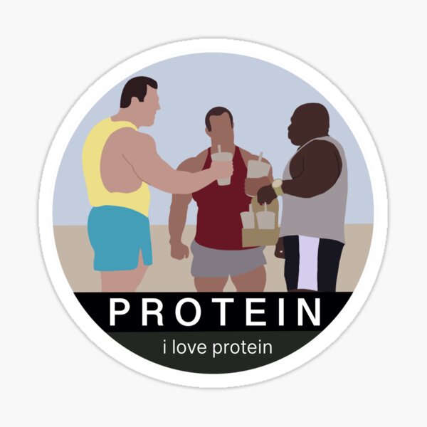 "Protein" Sticker for Sale by allymilne923 | Redbubble